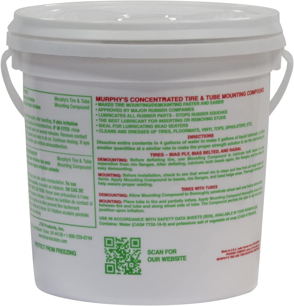 Murphy's Tire and Tube Mounting Compound (8 lbs) – Boma Tire Supply
